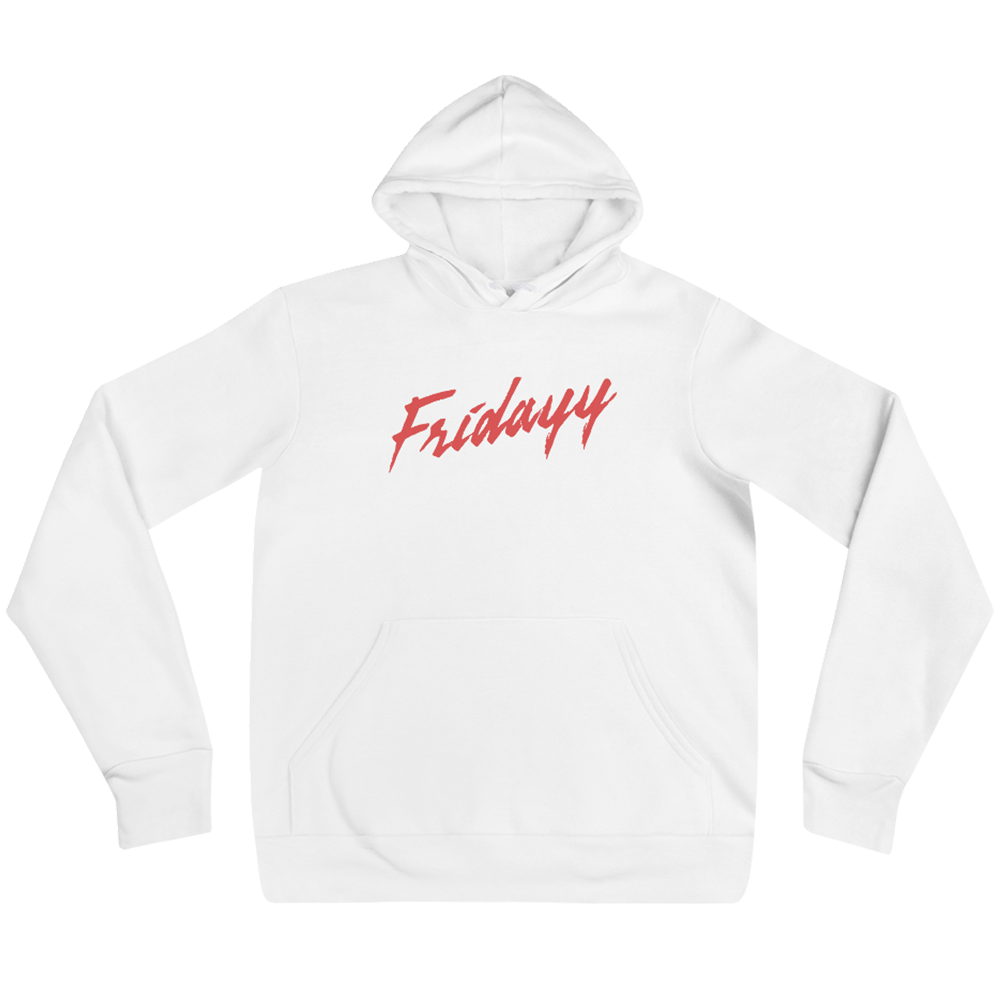 Fridayy: Fridayy White Logo Hoodie - Def Jam | Official Store