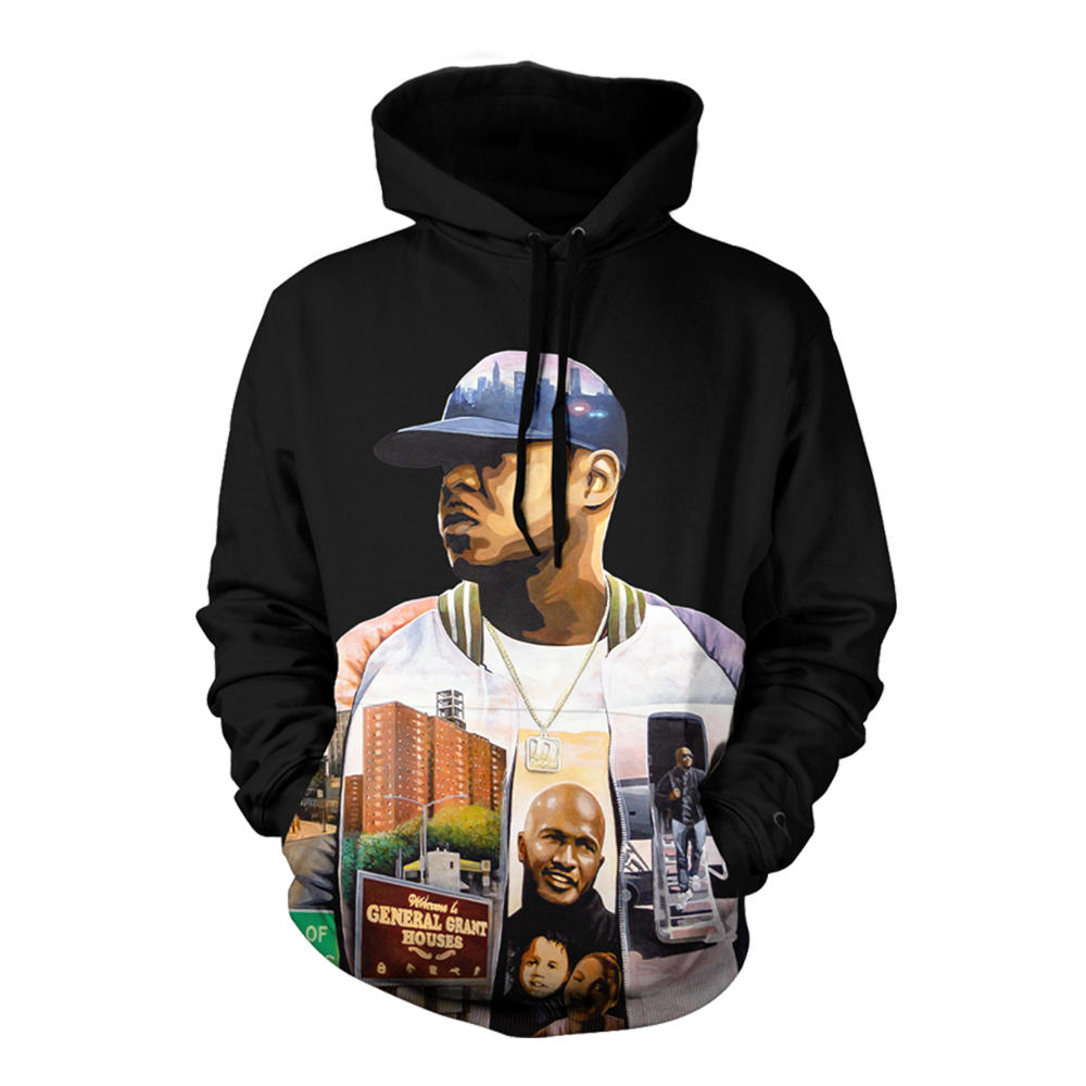 Jadakiss: Album Art Black Hoodie - Def Jam | Official Store
