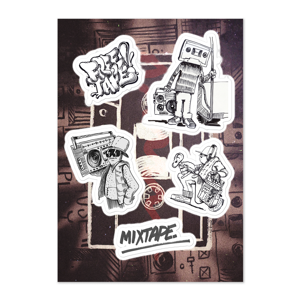 Tony Touch: Mixtape Sticker Pack - Def Jam | Official Store